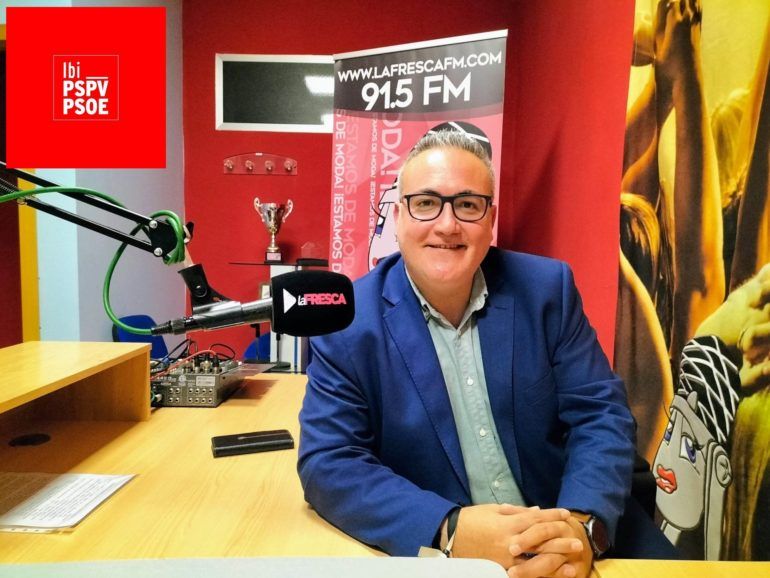 Elecciones del 28M. Sergio Carrasco, candidato a la alcaldía de Ibi por el Partido Socialista ...